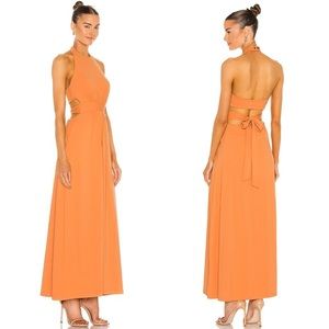 Susana Monaco | Dresses | Nwt Susana Monaco X Revolve Orange High Neck ...